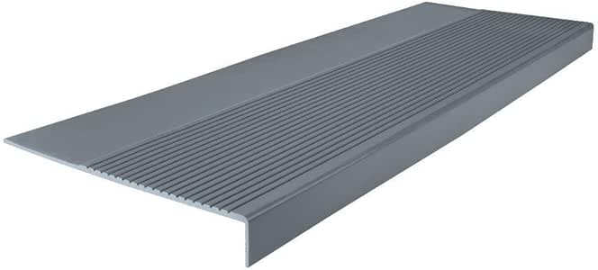 Dark Gray Stair Tread Rubber Square Nose 48"L - - Amazon.com