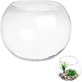 Amazon.com: GANAZONO Office Decor Glass Vase Glass Fish Bowl Clear Terrarium Globe Flower Vase ...