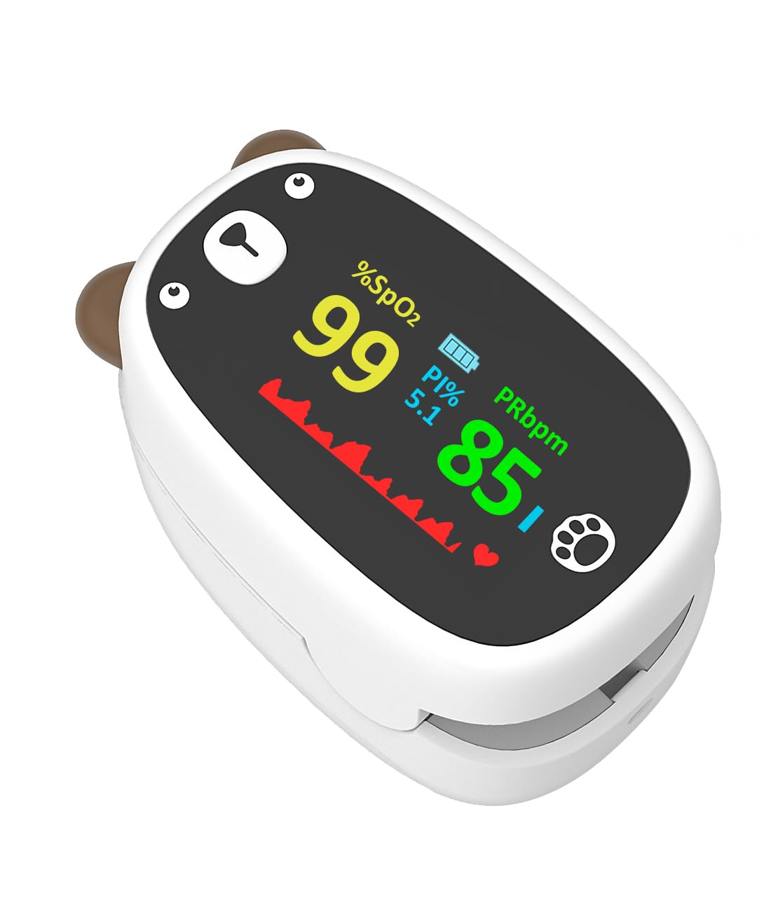 Yohcuro Pediatric Pulse Oximeter, Small Oximeter for Kids, Fingertip ...