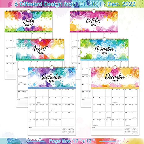 2021-2022 Wall Calendar - 2021-2022 Yearly Wall Calendar, 12" x 17", 18 ...