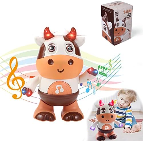 Avitorry Baby Cow Musical Toys 2023 New Dancing Walking Baby Cow Toy ...
