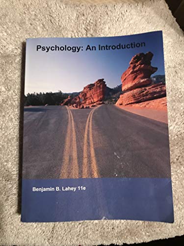 Psychology: An Introduction 11th (eleventh) edition: Benjamin Lahey ...