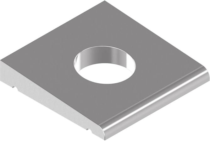 50 Stück Vierkant-Keilscheiben DIN 434 - Edelstahl A2 f.U-Träger - 9 f ...