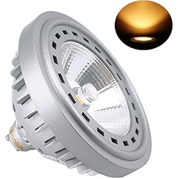 LEDwholesalers Dimmable GU10 Base AR111 15W 30 Beam Angle LED Bulb, White, 1508WH - Led ...