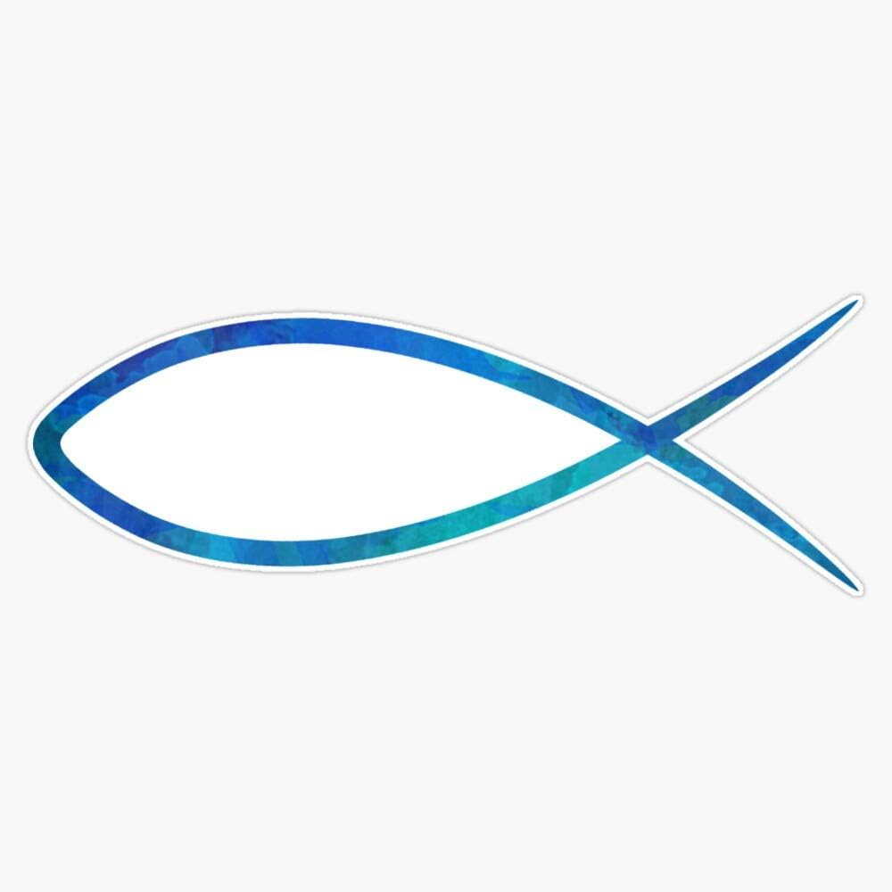 Amazon.com: Christian Fish Vinyl Waterproof Sticker Decal Car Laptop ...