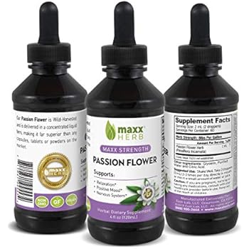 Amazon.com: Passionflower Tincture, Organic Passionflower Extract ...