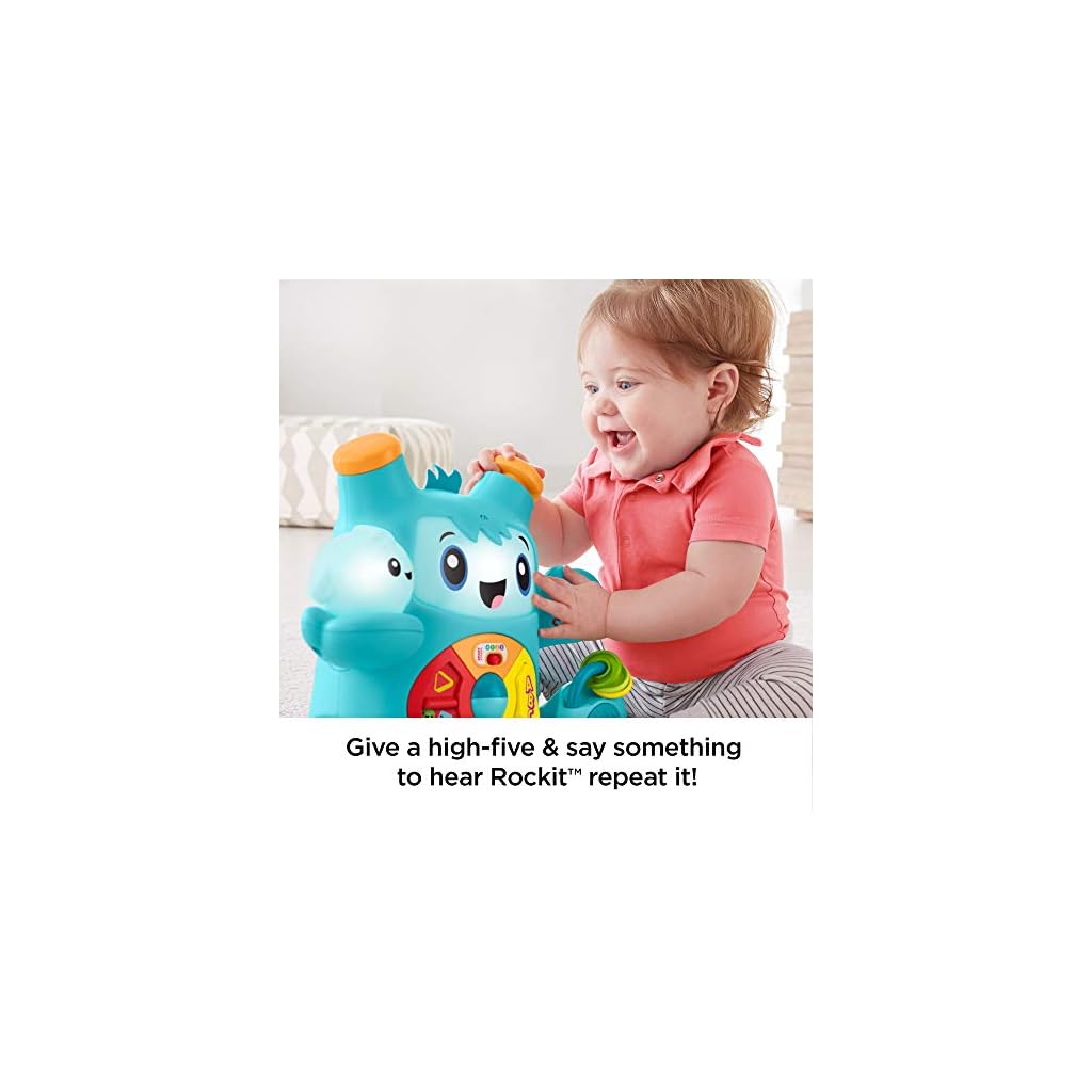 Fisher-Price Baby Learning Toy Dance & Groove Rockit with Music Lights ...