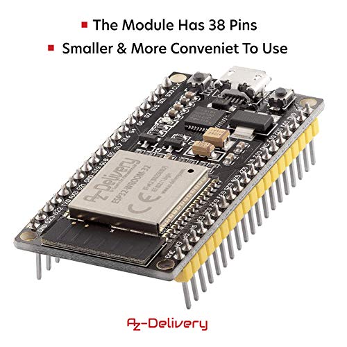 AZDelivery ESP32 ESP-WROOM-32 NodeMCU Modulo WiFi + Bluetooth Dev Kit C ...