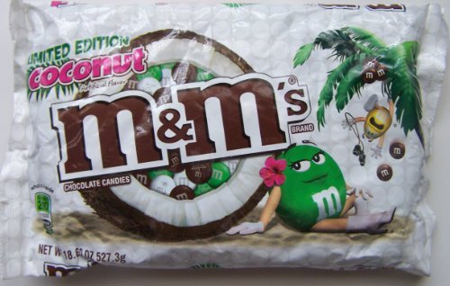 Coconut M&M's Limited Edition Chocolate Candies - 18.6 oz Large Bag ...