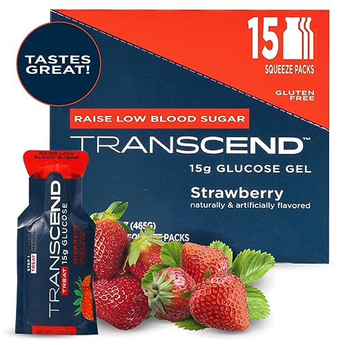 Transcend Glucose Gel Packs - Strawberry Flavor - (1.1oz Each) - FSA ...