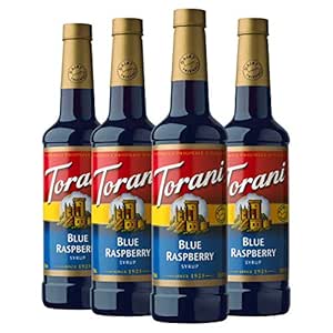 Amazon.com: Torani Syrup, Blue Raspberry, 25.4 Ounces (Pack of 4 ...