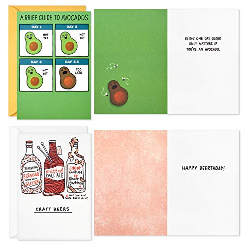 Hallmark Shoebox Funny Birthday Cards Assortment (8 Cards with ...