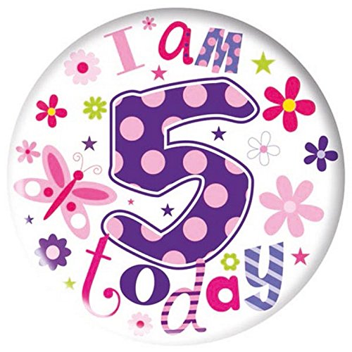 Buy Simon Elvin Childrens/Girls I Am 5 Today Giant Badge on ezbuy SG