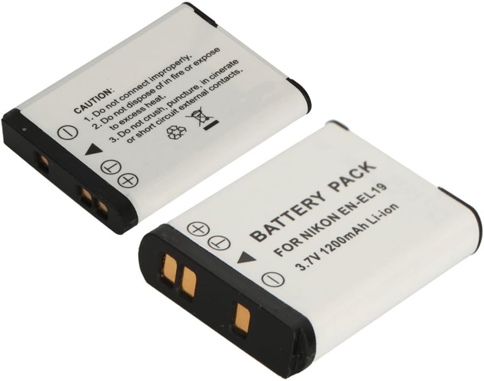 3.7V 1200mAh Li-ion Battery Pack Compatible With Nikon EN-EL19: Amazon.ca: Camera & Photo