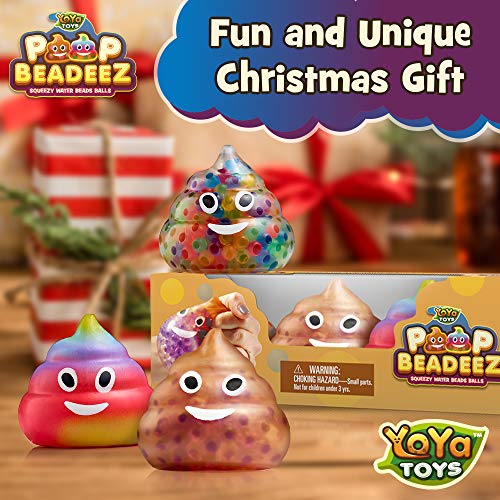 YoYa Toys Beadeez Poop Stress Relief Balls (Set of 3) - Anxiety Relief ...