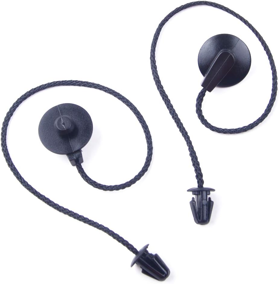 beler 2pcs Rear Trunk Storage Package Tray Tie Strap Parcel Shelf ...