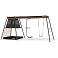 Amazon.com: VULY 360 Pro Max C2-2 Bay Backyard Metal Swing Set with ...