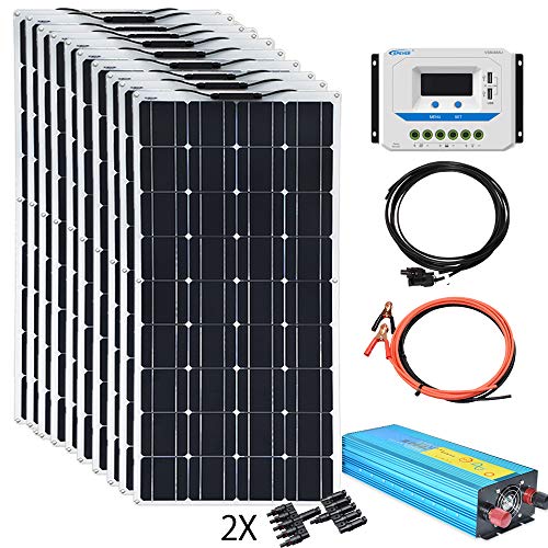 XINPUGUANG 100w Flexible Solar Panels 24V 1000W Solar System Kit ...
