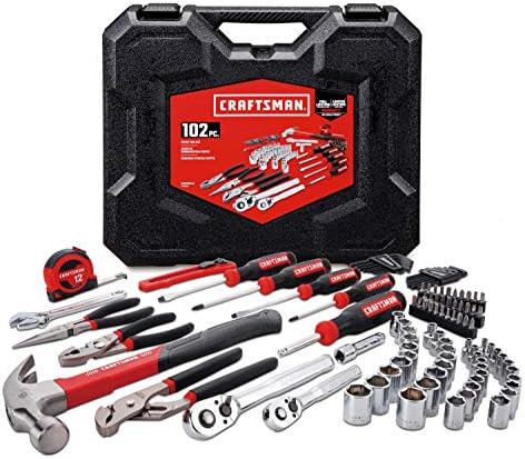 Craftsman home tool set/mechanics tools kit, 102-piece (cmmt99448 ...