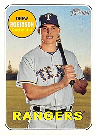 Amazon.com: 2018 Topps Heritage High Number Baseball #678 Drew Robinson ...