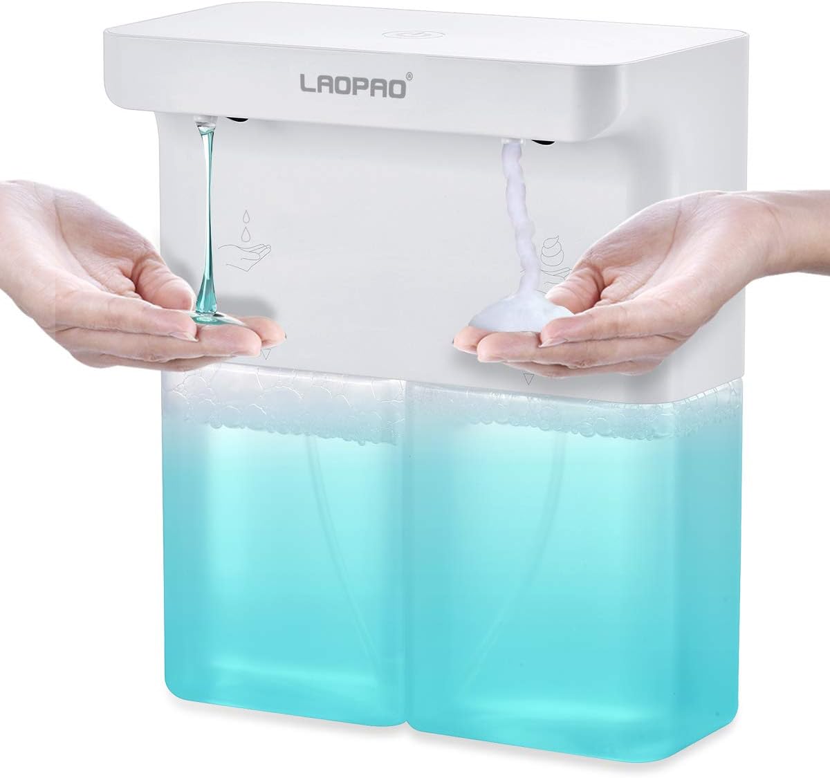 LAOPAO Automatic Soap Dispensers Wall Mounted, Infrared Motion Sensor ...