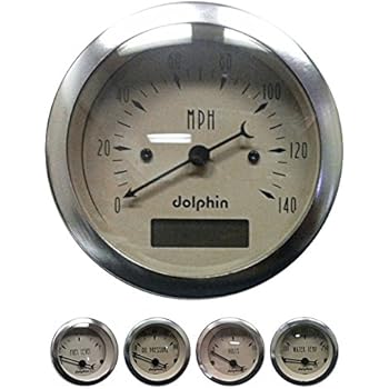 Amazon.com: Dolphin Gauges-3-3/8" Quad Electronic Gauge Sets - Beige ...