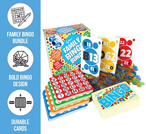 With Cage Deluxe Bingo Set With 150 Chips, 18 Cards, 75 Balls & Hand ...