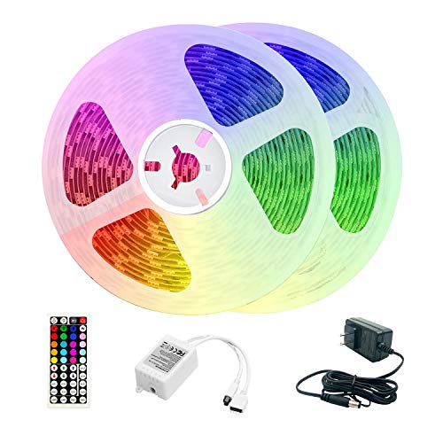 AKT LIGHTING LED Strip Light 32.8ft 10m 5050 RGB LED Tape Lights Decor ...