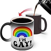 Amazon.com: I'm Gay Rainbow Heat Change Mug - Funny Rude Mug - Message ...