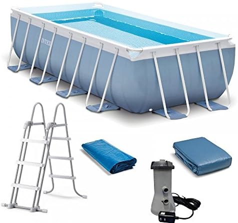 Intex 16 Ft. X 8 42 Inch Prism Frame Rectangular Pool Set Multi Colour ...