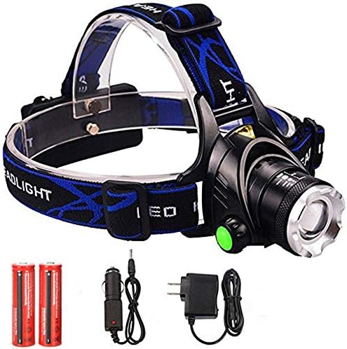 سعر CREE 5000 Lumen Head Flashlight with 2 Battery Car and Home Adapter ...