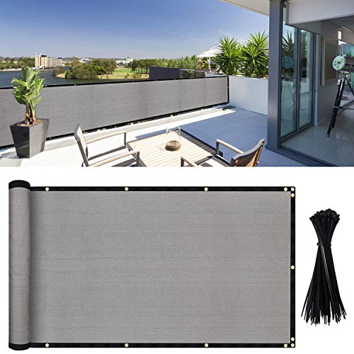 DearHouse Balcony Privacy Screen Cover, 3.5ft x16.5ft Privacy Screen ...