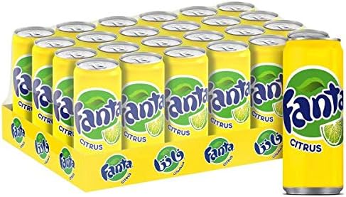 Fanta Citrus Carbonated Soft Drink, Can -330ML (Pack of 24) price in ...