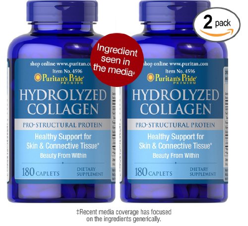 Puritan's Pride 2 Pack of Hydrolyzed Collagen 1000 mg Puritan's Pride ...