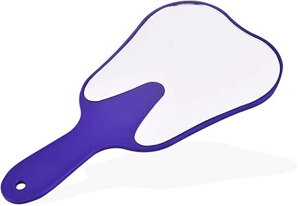 Amazon.com: Dental Cute Tooth Shaped Mirror Hand Held Plastic Mirrors ...