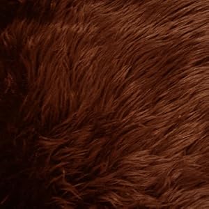 Amazon.com: Chocolate Brown Shag Faux Fur Fabric 60" Wide High Quality