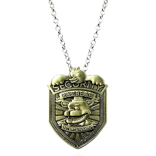 FNAF Security Guard Necklace - Freddy Fazbear's Night Guard Badge ...
