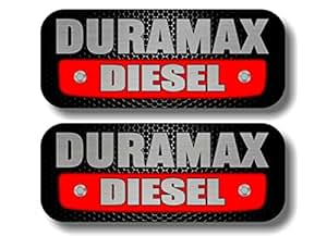 Amazon.com: 2 DURAMAX Diesel 9" Vinyl Sticker Decals LLY LBZ LMM 6.6L ...
