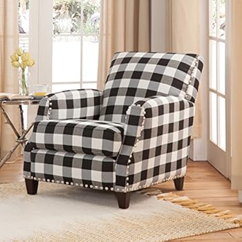 Amazon.com: Stone & Beam Sadie Buffalo Check Wingback Chair: Kitchen ...