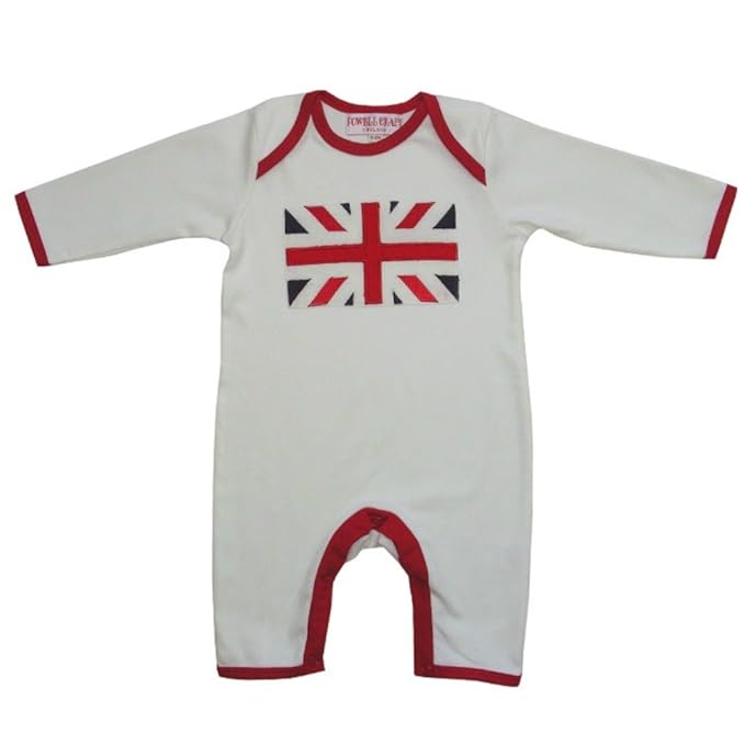 Gorgeous Baby Grow with Union Jack design (age 0-6 Months): Amazon.co ...
