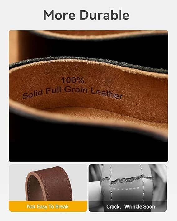 Mua CHAOREN Men's Automatic Leather Belt Ratchet for Business Suit, 35 ...