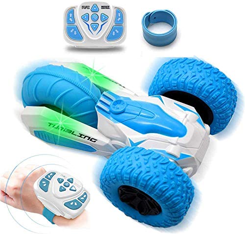 ONG NAMO Remote Control Car Boy Toys, RC Stunt Car for Kids Three-Wheel 2.4Ghz Racing Car with ...