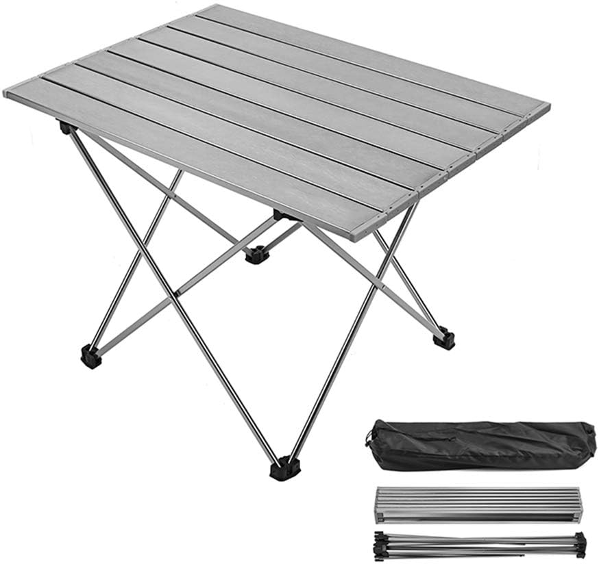 Tragbarer Campingtisch, Aluminium-Klapptisch, ultraleichter Camp-Tisch ...
