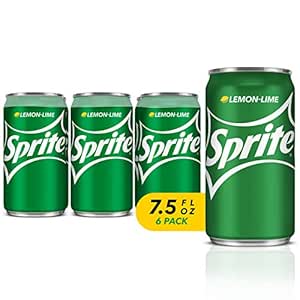 Amazon.com: Sprite Mini-Can, 7.5 Fluid Ounce (Pack of 6): Prime Pantry