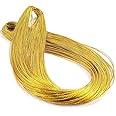 Amazon.com: Gold Metallic Cord Jewelry Cord Craft String - 1mm, 100 ...