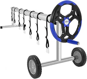 Amazon.com : VINGLI Pool Cover Reel Set 18 FT Solar Cover Reel for ...