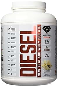 Diesel New Zealand 100% Isolate Whey Protein, French Vanilla, 2.27 Kg ...