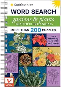 Smithsonian Word Search Gardens & Plants Beautiful Botanicals: Parragon ...