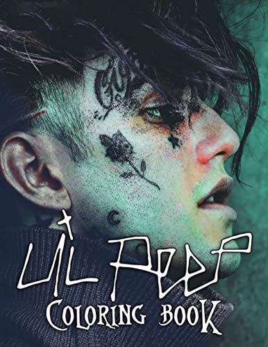 Lil Peep Coloring Book: Relaxing Coloring Book Together With Your Idol ...