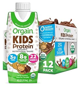 Amazon.com: Orgain Organic Kids Protein Nutritional Shake, Chocolate ...